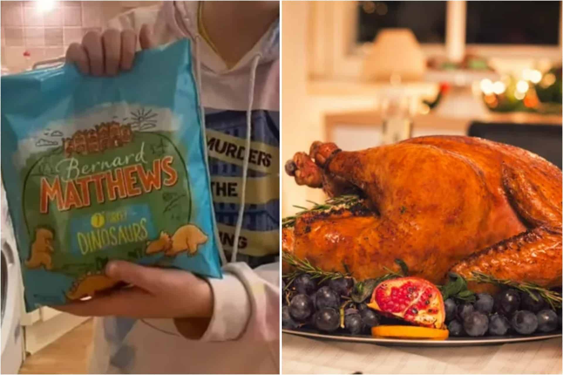 Turkey dinosaur delivery ruins mum's Christmas dinner