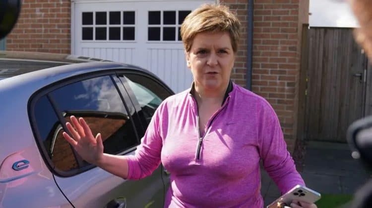 Sturgeon says it is ‘incredibly difficult’ after husband charged by police