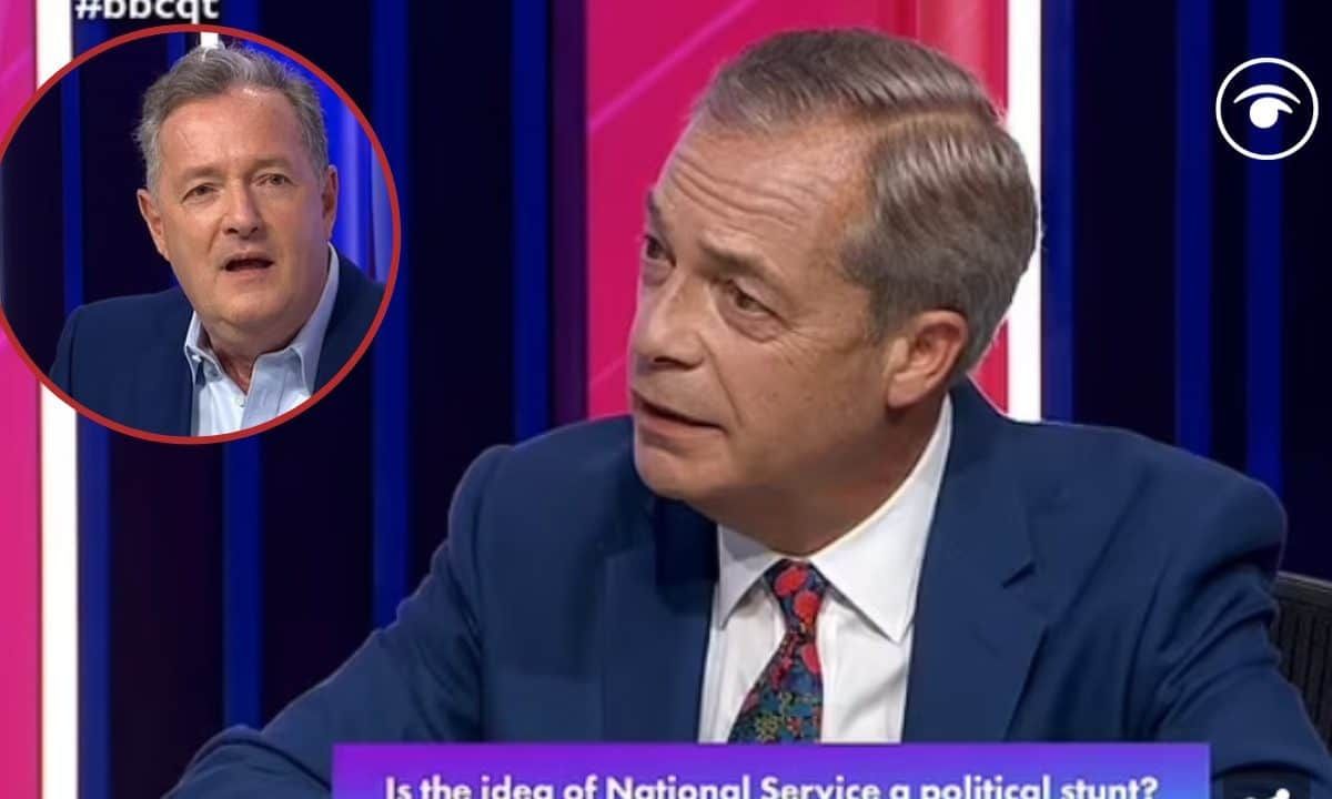 Farage clashes with Morgan over election bid on Question Time